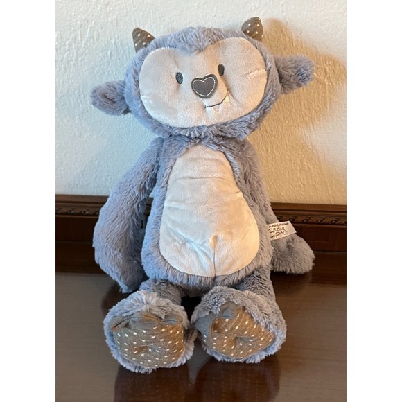 Toys | Demdaco Growl Pal Plush Friendly Monster Gray Lets Be Brave Toy ...